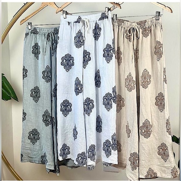 Puro Lino | Pants & Jumpsuits | Made In Italy Puro Lino Linen Pants ...
